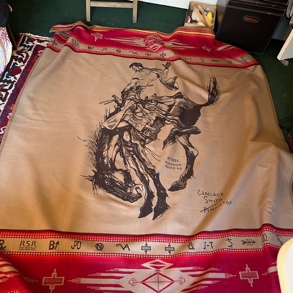 Pendleton | Bedding | Pendleton Round Up 220 Limited Edition Let Er Buck Blanket | Poshmark